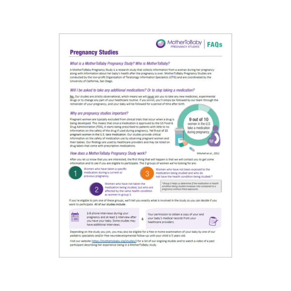 Request Materials - MotherToBaby